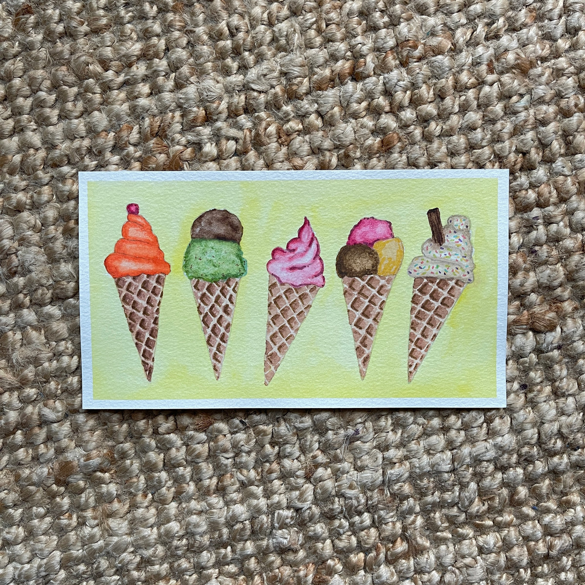 Just One Cornetto - Original Art – BRIDGET WILKINSON