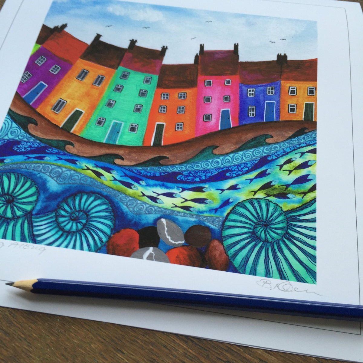 Bobbing Along - Fine Art Print – BRIDGET WILKINSON